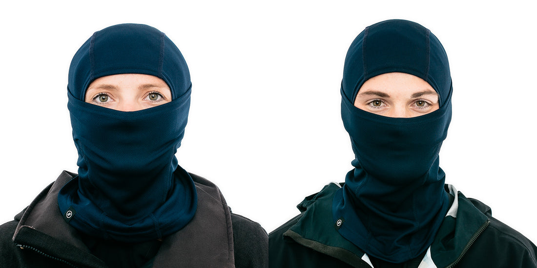 Navy Balaclava - Dark Blue Mesh Knit Snow Face Mask | Blenders Eyewear