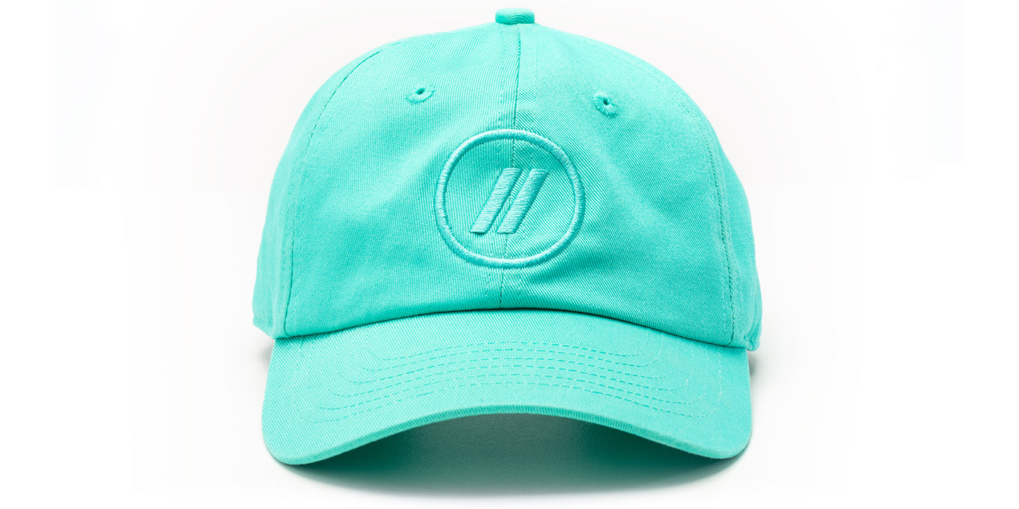 Mint Dad Hat - Teal 100% Cotton Baseball Cap