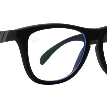 Hustle Up Blue Light Glasses - Matte Black Frame Clear Blue Light Lens