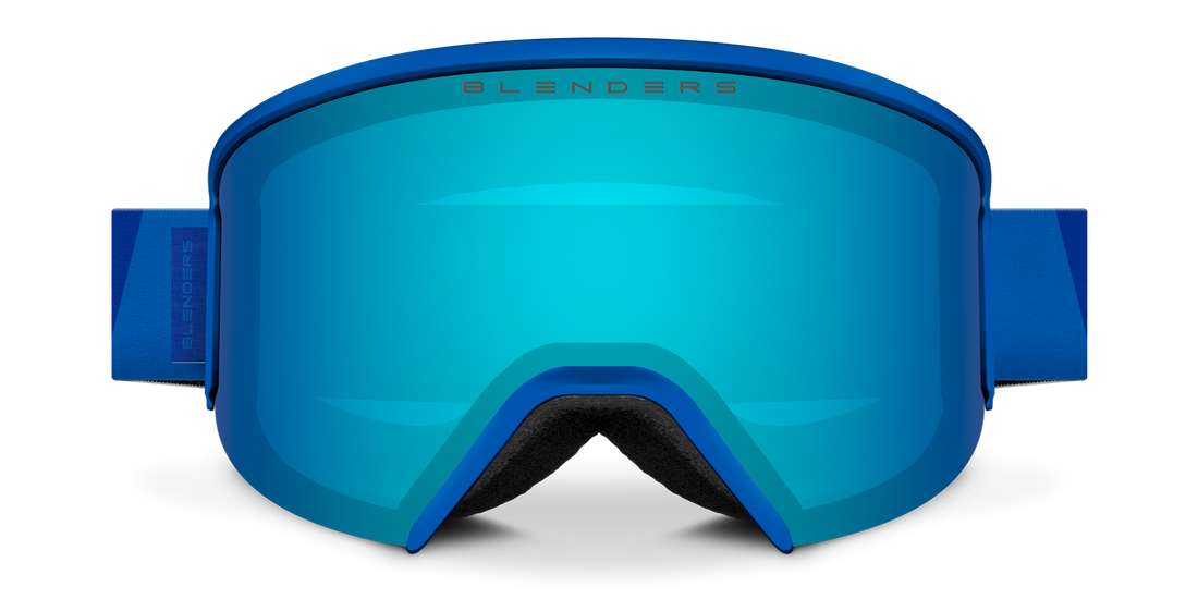 Blue Warrior Snow Goggles - Neon Blue Ski & Snowboard Goggles ...