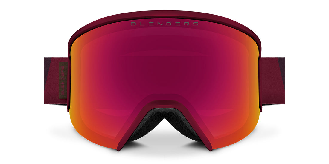 Red Mamba Lunar Snow Goggles - Cabernet Frame with Burgundy & Red Lens ...