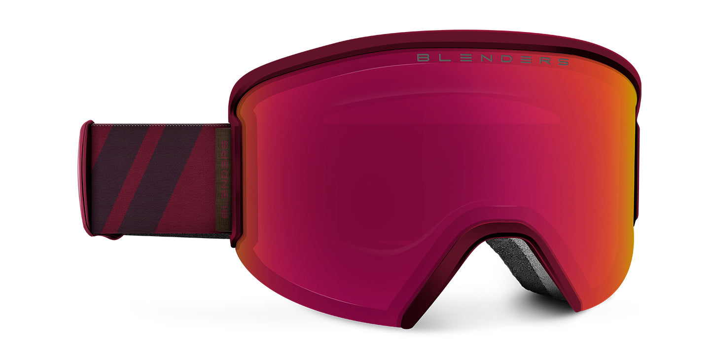 Red Mamba Lunar Snow Goggles - Cabernet Frame with Burgundy & Red Lens ...