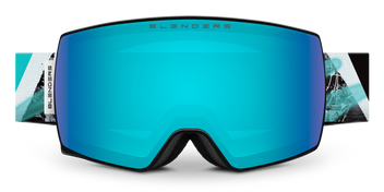 Arctic Xpress Snow Goggles - Neon Blue Nebula Ski & Snowboard Goggles ...