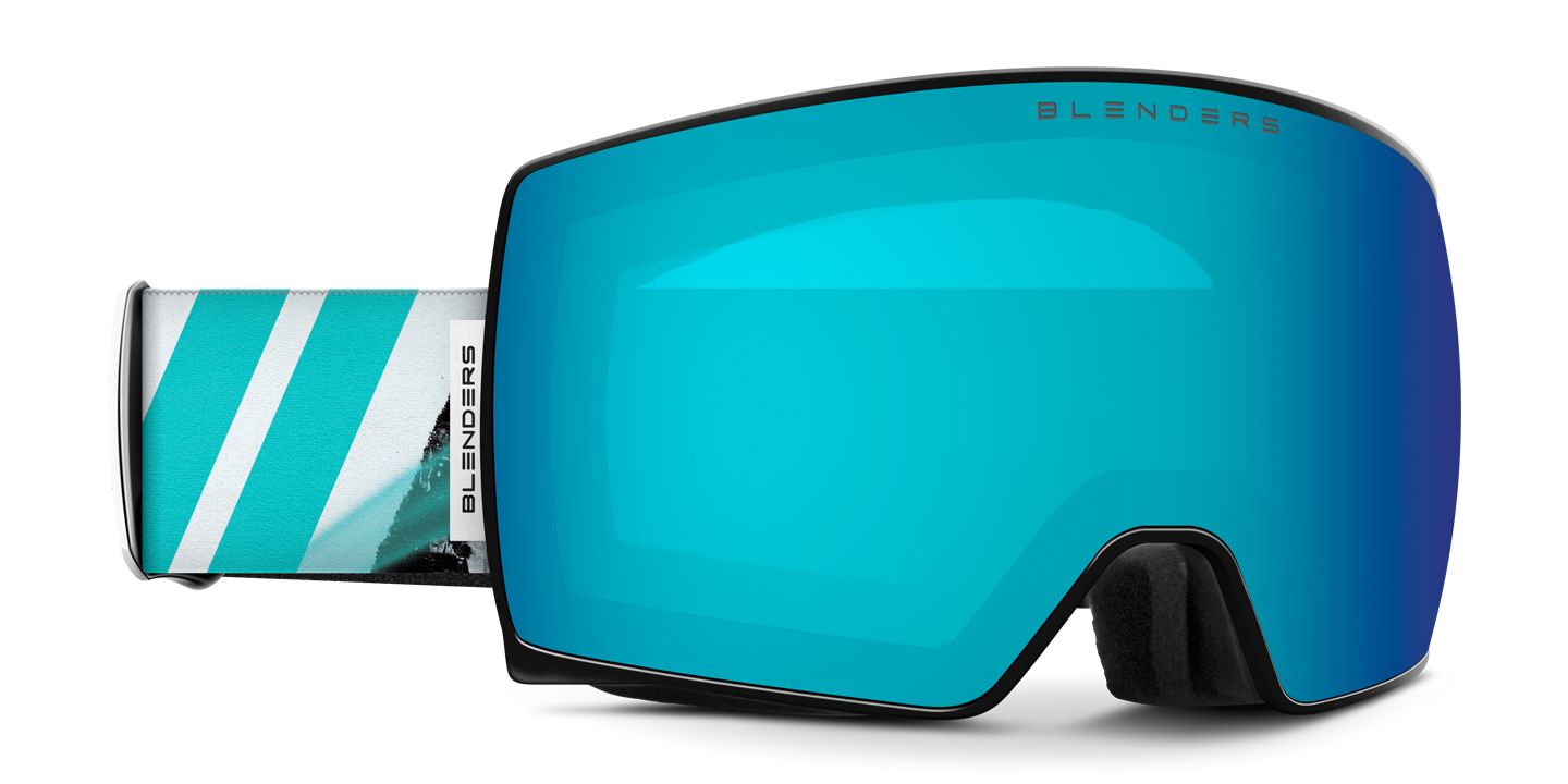 Arctic Xpress Snow Goggles - Neon Blue Nebula Ski & Snowboard Goggles ...