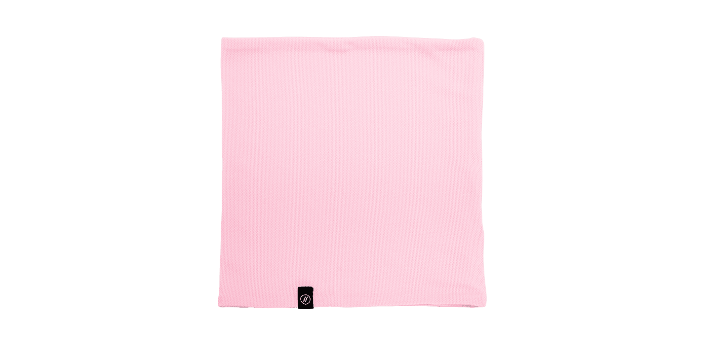 Pink Neck Gaiter - Light Pink Mesh Knit Snow Protection | Blenders Eyewear